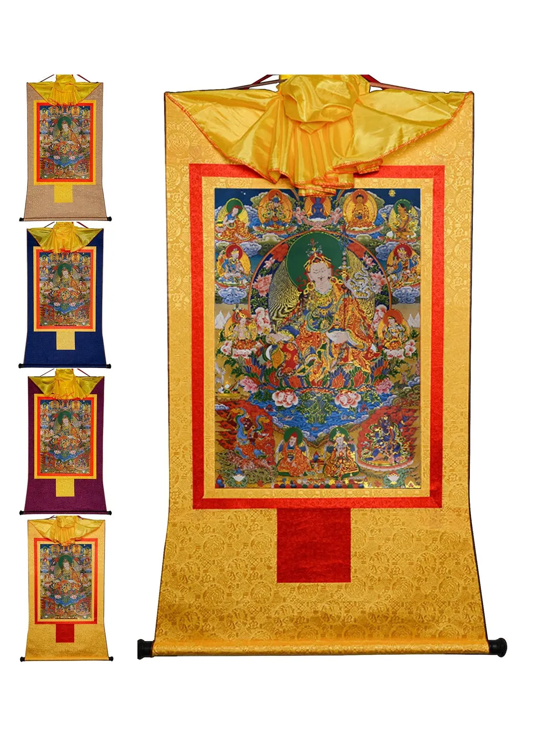 Padmakara Thangka Brocade,Guru Rinpoche,Lotus Born,Padmasambhava ...