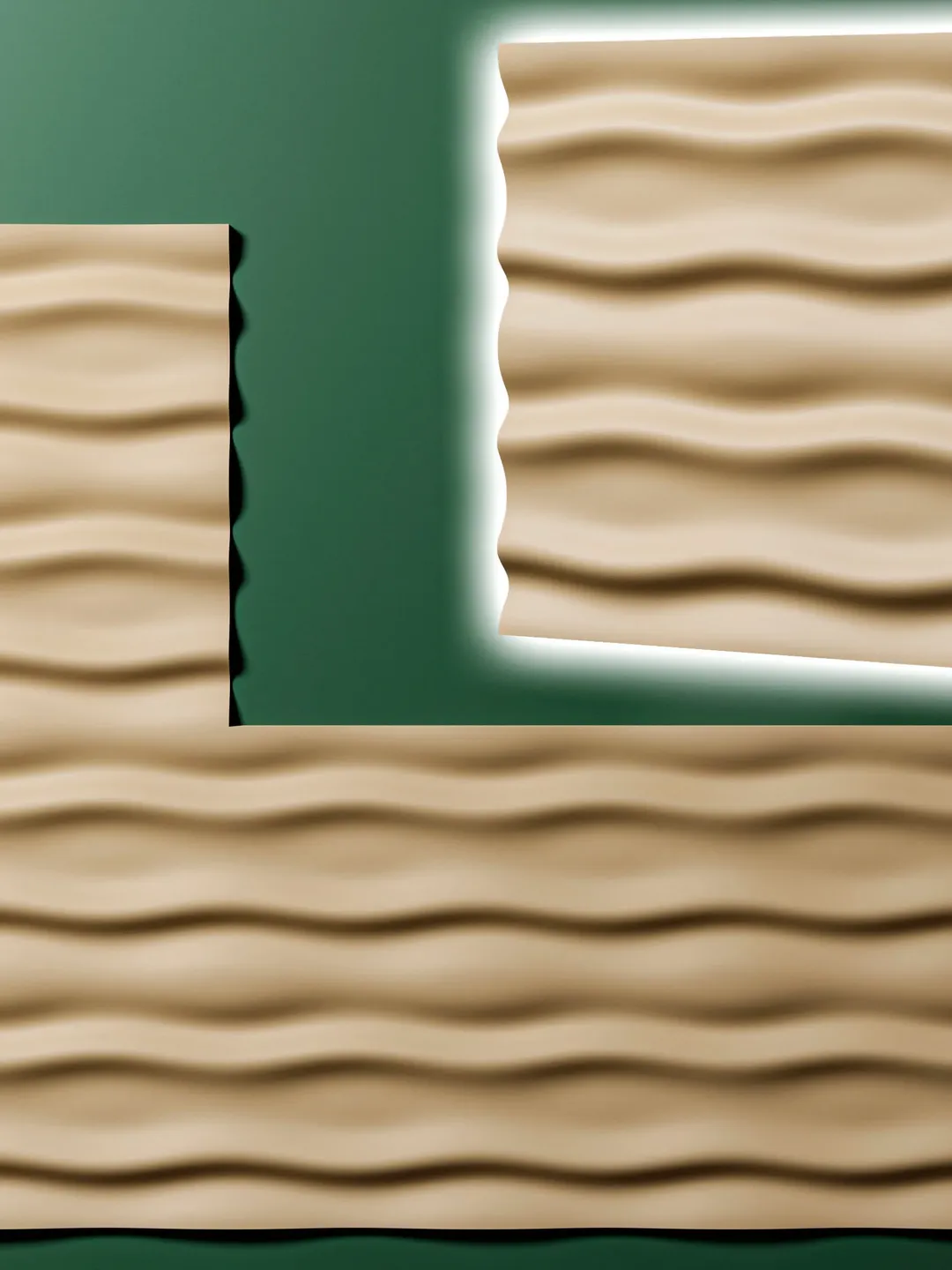 3d STL panel, wavy model for CNC carving or 3D print, VCarve Pro ...