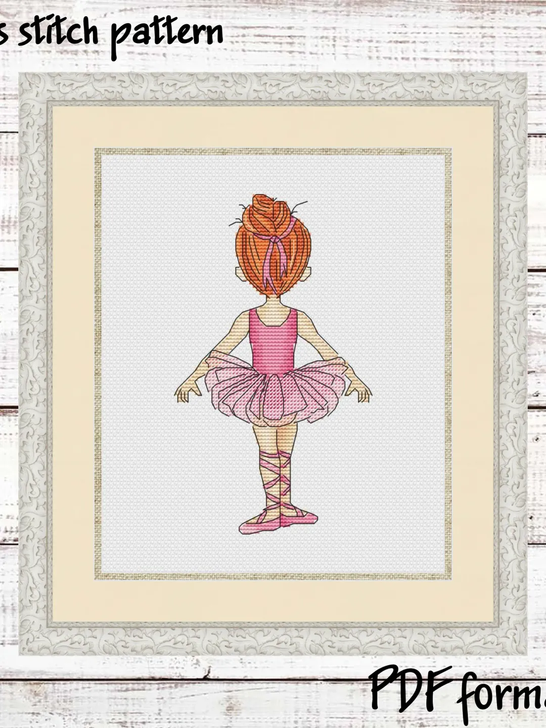 Ballerina Cross Stitch Pattern, Ballet Cross Stitch, Dance Cross Stitch ...