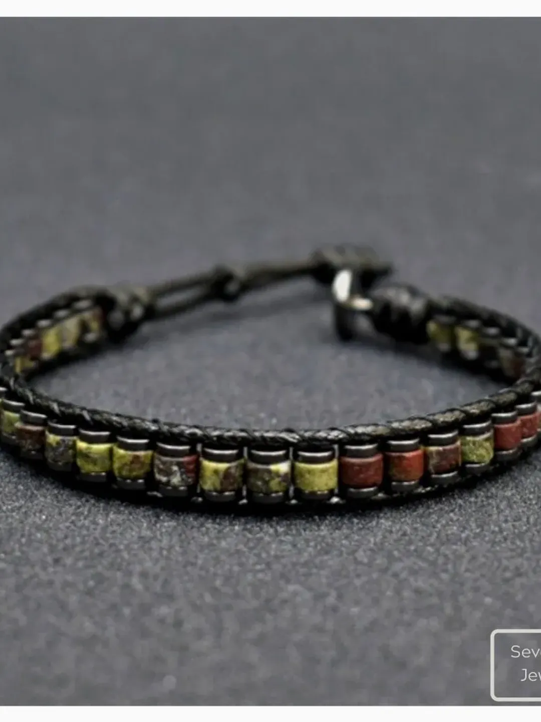 Heliodor Bracelet, Hematite Gemstone, Slim Design Bracelet, Gifts For ...