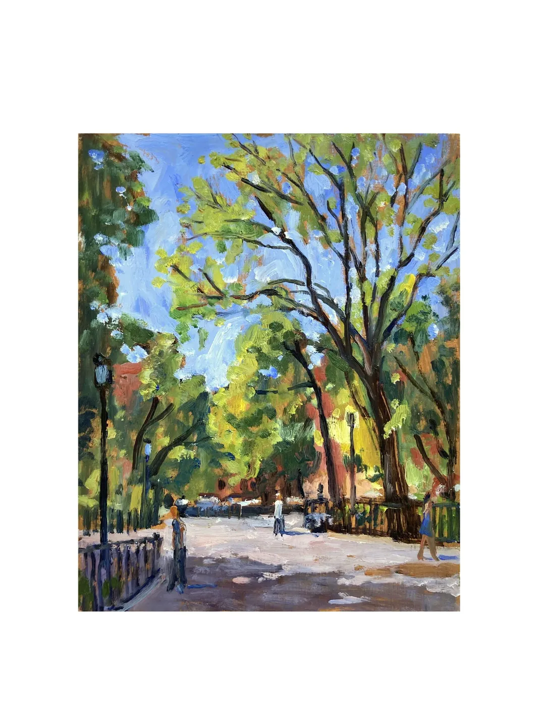New York Cityscape Painting - From Tompkins Square/East Village/NYC ...