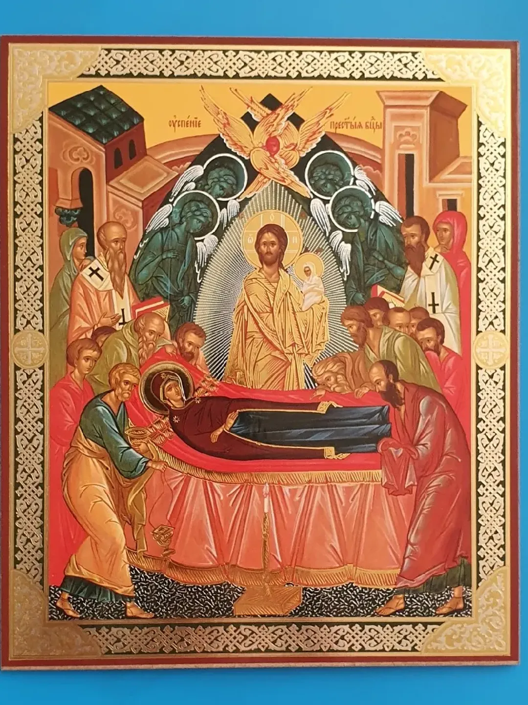 The Dormition of the Virgin Mary Orthodox icon free shipping