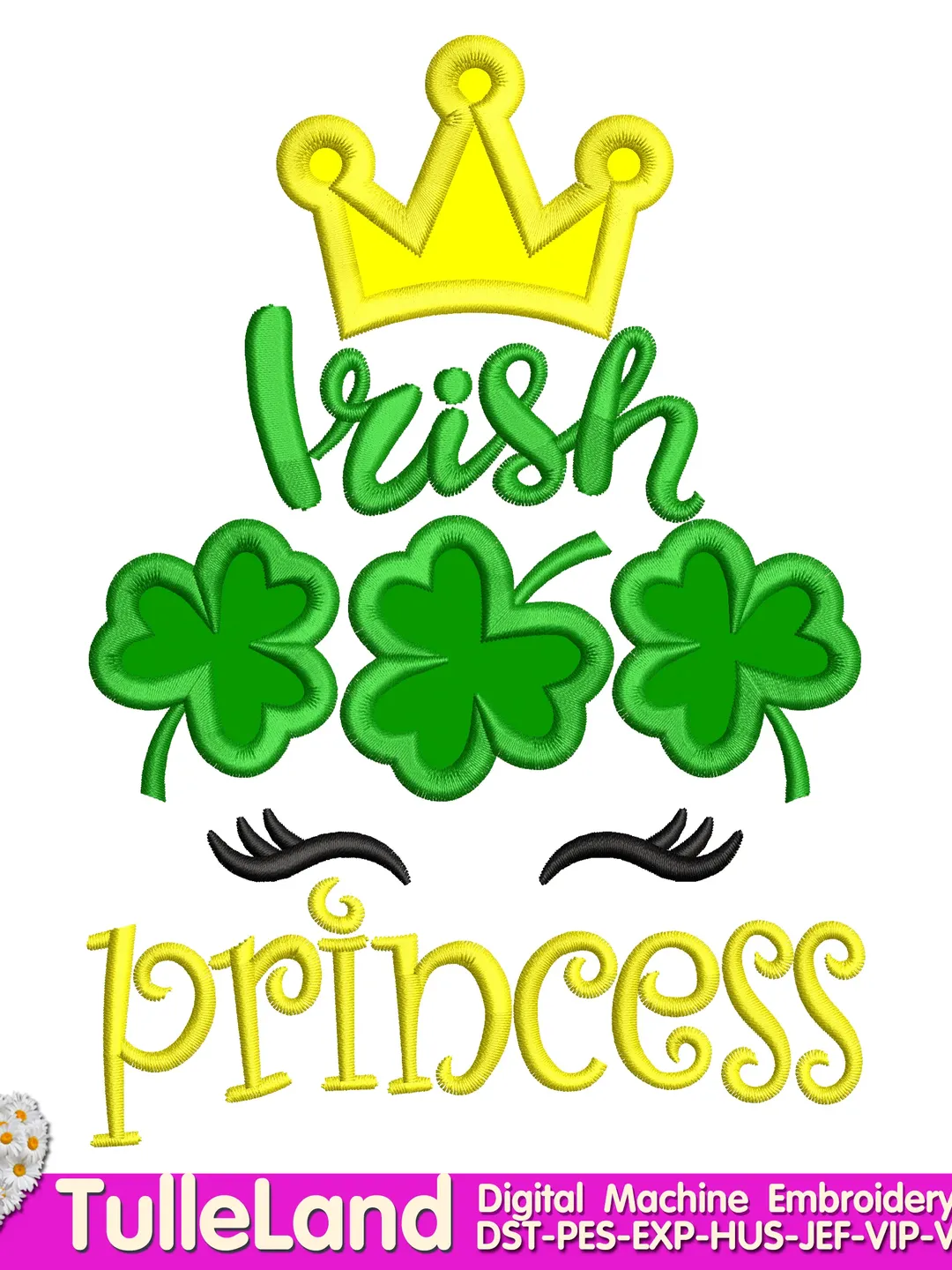 St Patrick's Day Irish Princess Lucky Charm Clover Green shamrock Irish ...