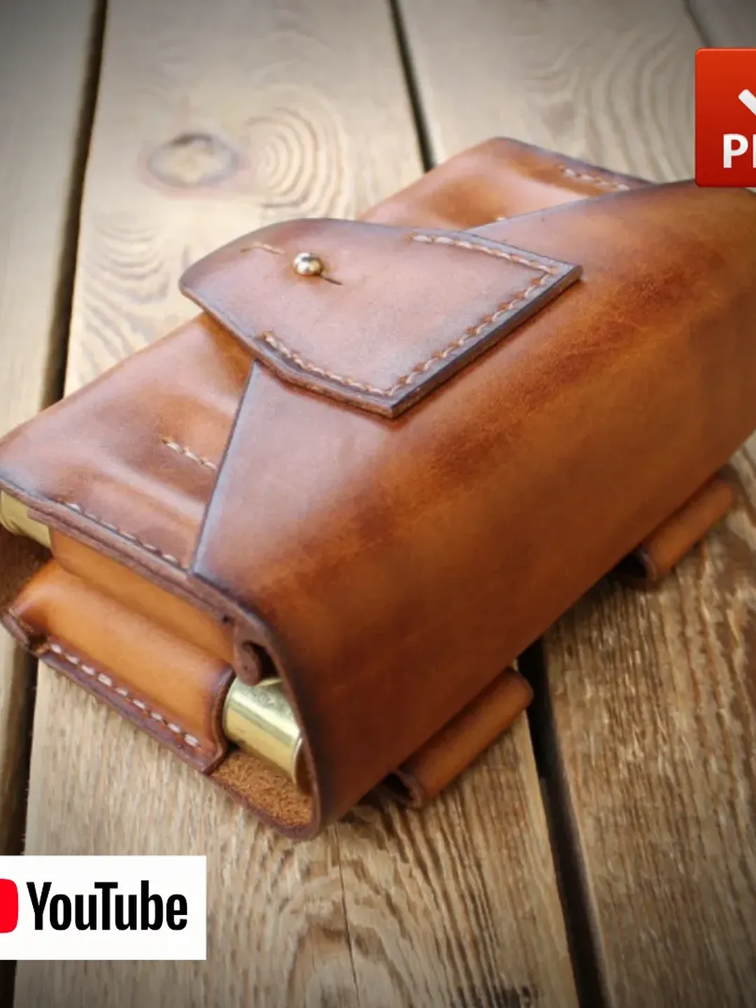 PDF pattern leather Bandolier for 12 rounds of 12 gauge. OTH11
