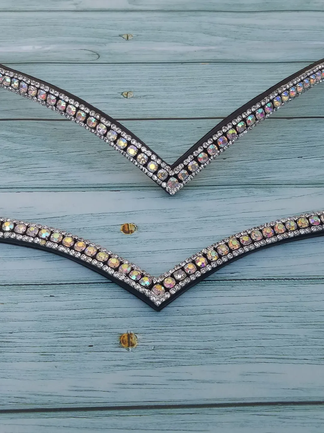 V Browband - English browband - Western browband - Crystal browband ...