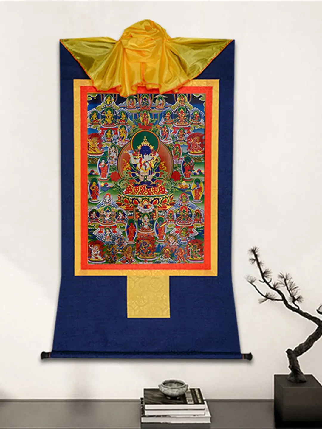 Bardo Thodol Thangka Brocade,42 Silent Deities of the Bardo,Tibetan ...