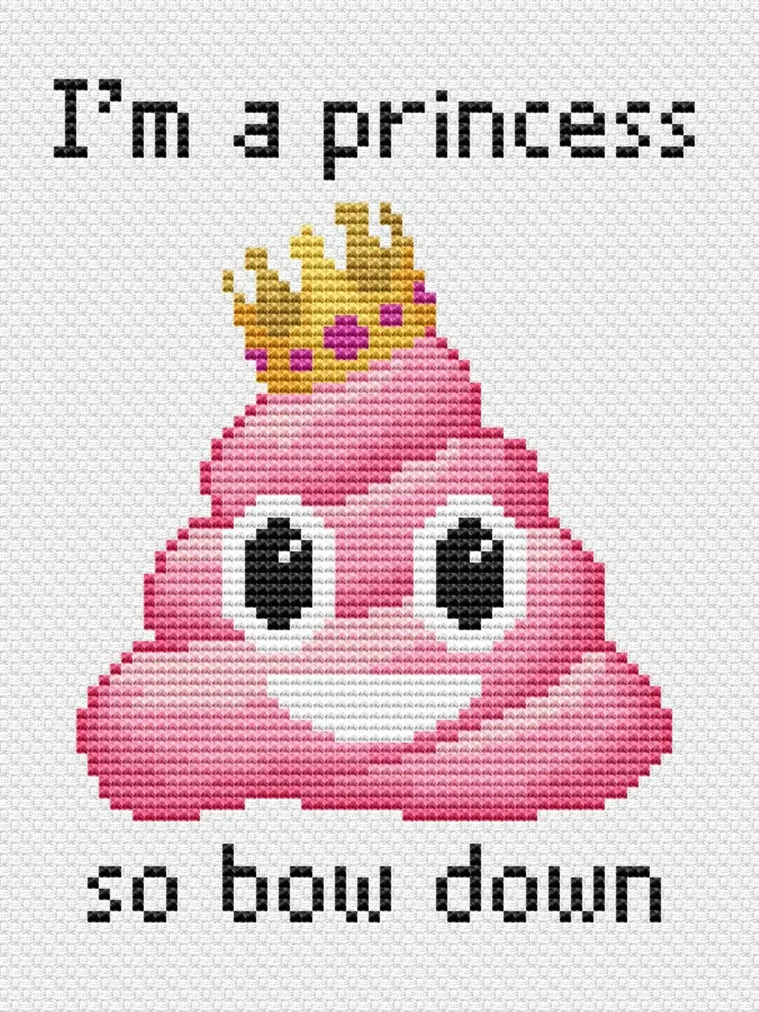 Funny Bathroom Art, Have A Nice Poop Cross Stitch Pattern, Poop Emoji ...