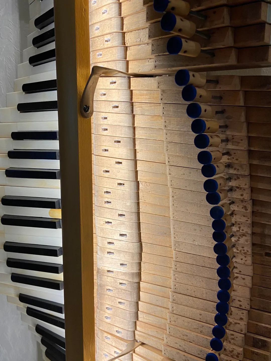 Ivory Piano Keys Wall Decor Musical Wave made from an antique 19th ...