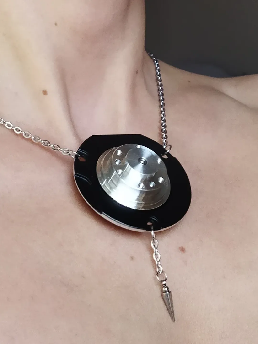 Cyberpunk necklace recovered Cybercore jewelry unisex Sci-fi necklace ...