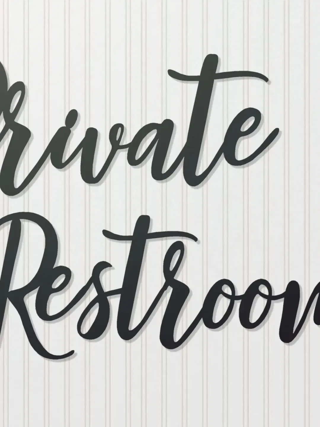 Private Restroom Sign, Private Restroom Metal Word Sign, Restaurant ...