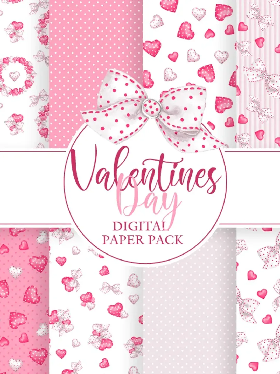 Download Seamless Patterns. Valentine's Day. Digital Paper Pack. Love ...