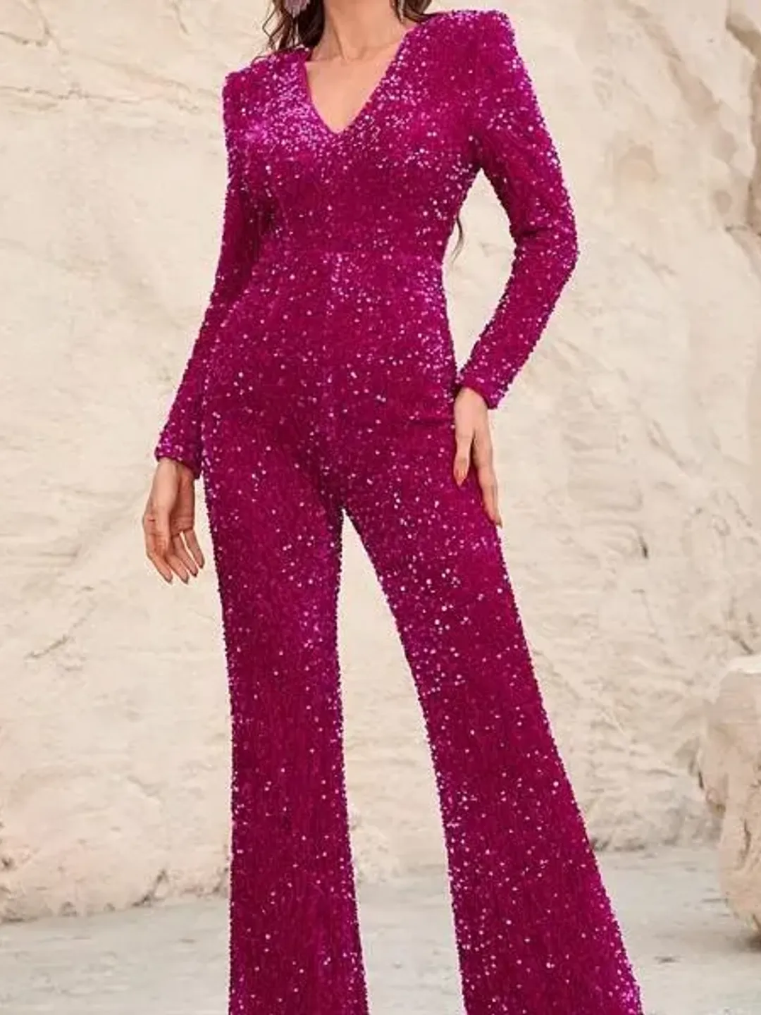Red Sequin Spaghetti Strap Fringe Trim Romper Jumpsuit Wedding Party ...