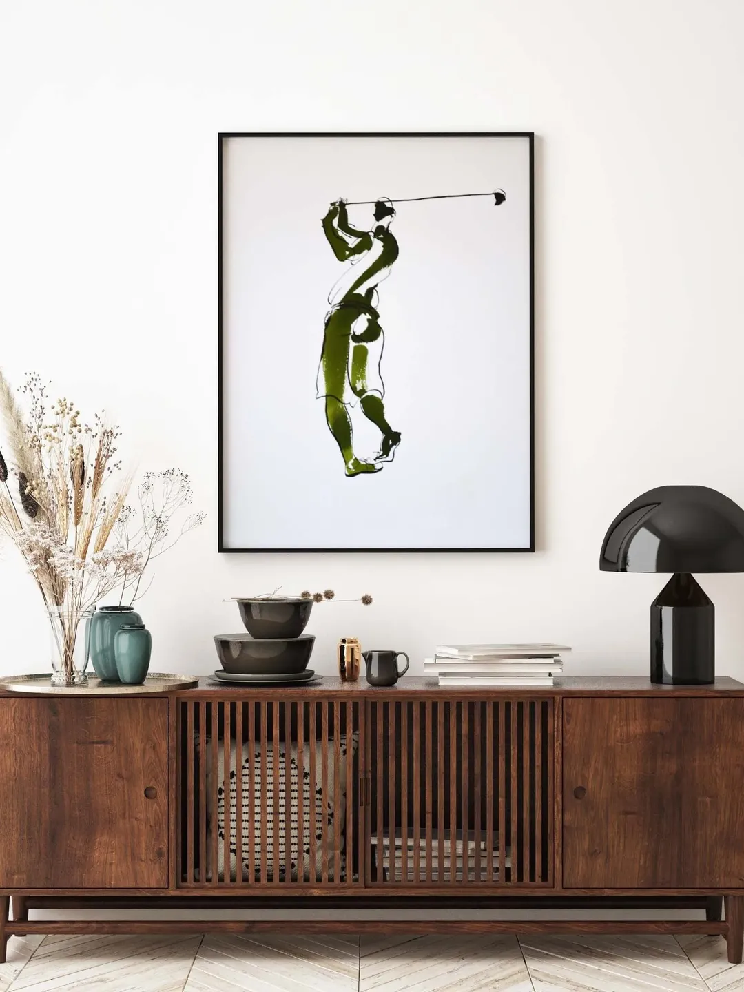 Golf Gifts For Men, Golf Painting, Golf Player Watercolor Painting ...