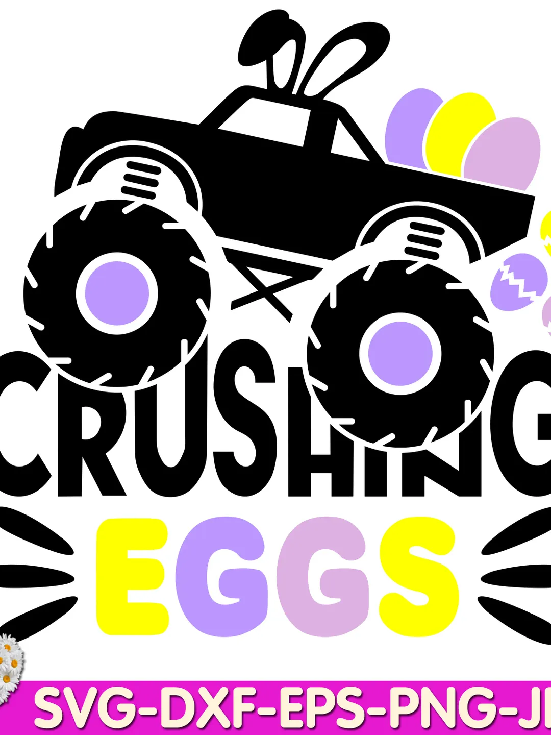 Crushing Eggs Easter Truck Egg Monster Truck Car With Eggs digital ...