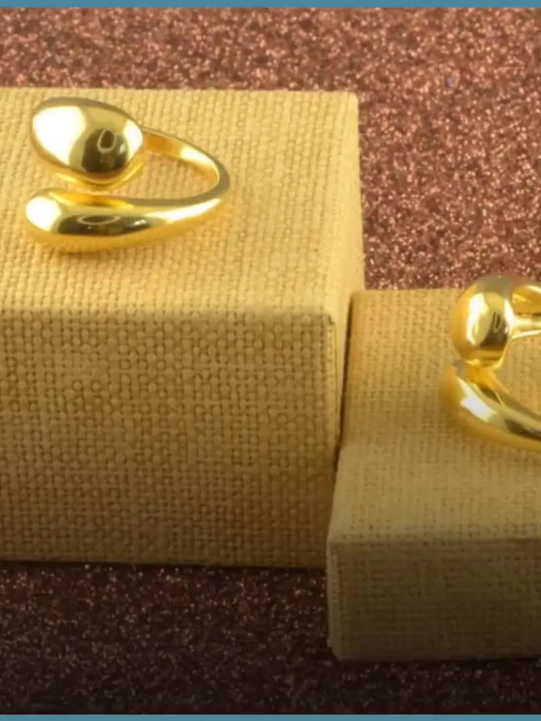 Gold THICK Parallel BAND RING, Silver Modern Wide Band Wraparound Ring ...
