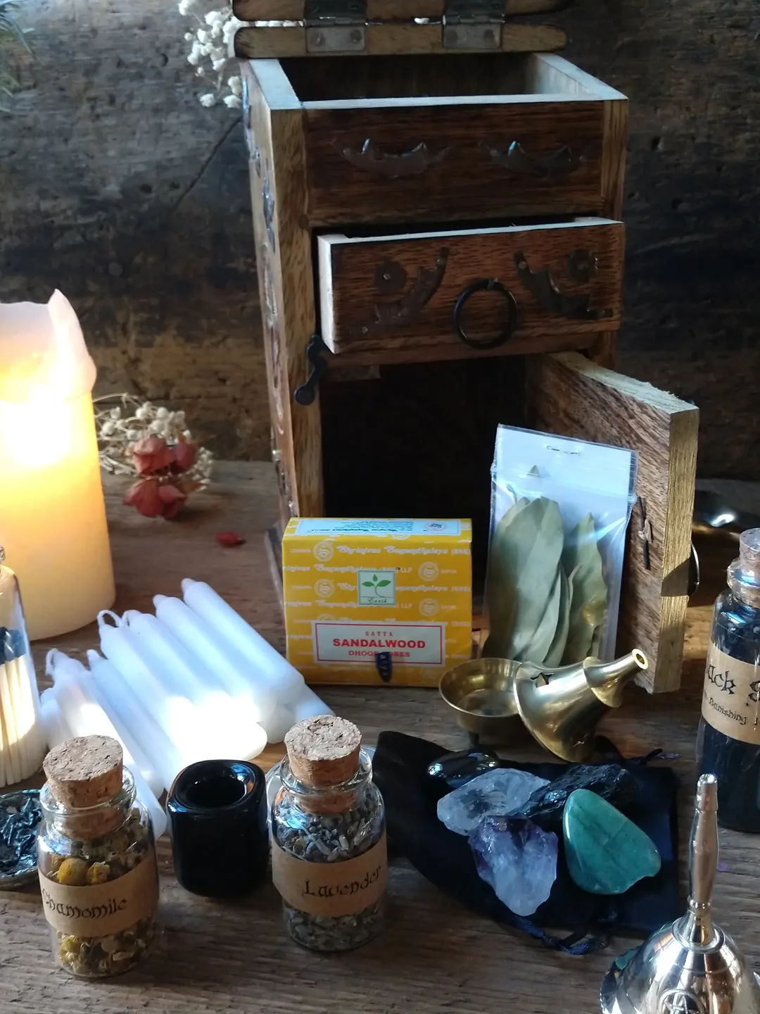 Witch's Altar Kit, Pentacle Cabinet, Loaded Altar Kit, Witch's Altar ...