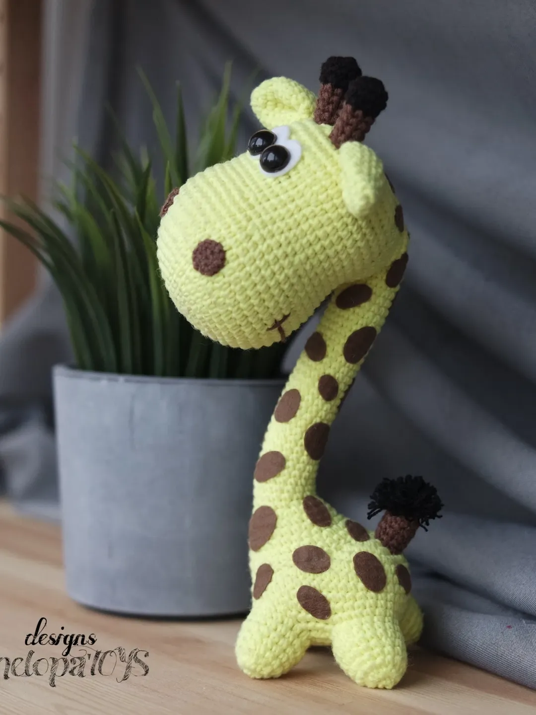 Crochet Giraffe Pattern, amigurumi pdf animal crochet tutorial, giraffe ...