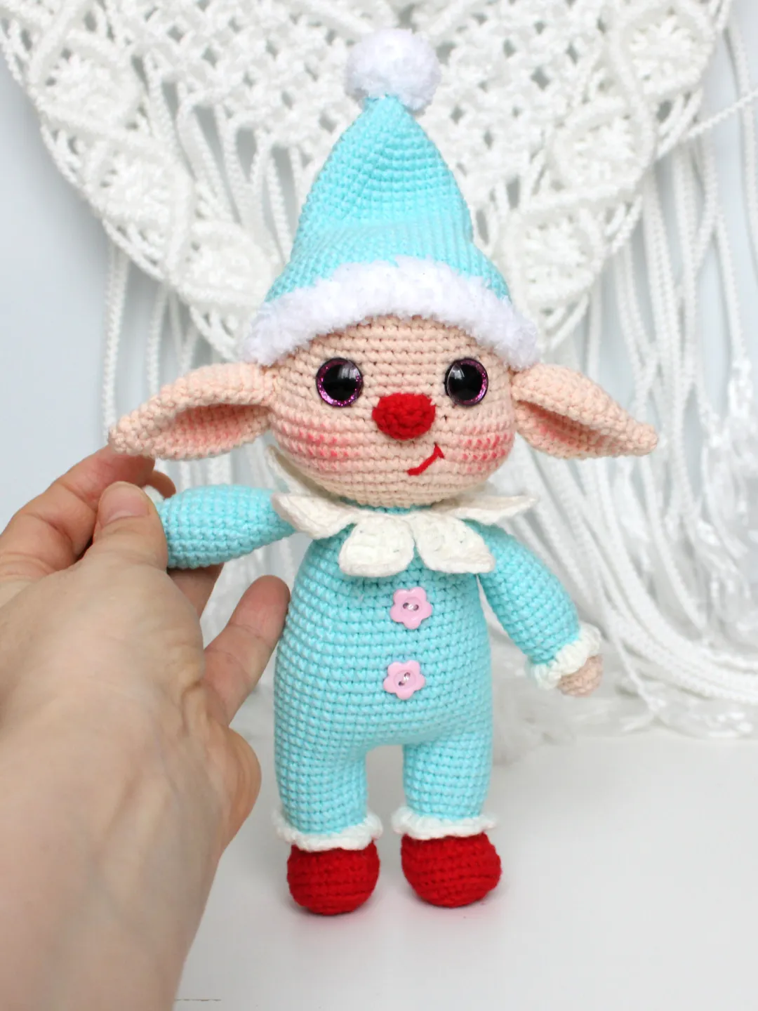 Amigurumi Christmas Elf Pattern, Amigurumi Elf, Crochet pattern in ...