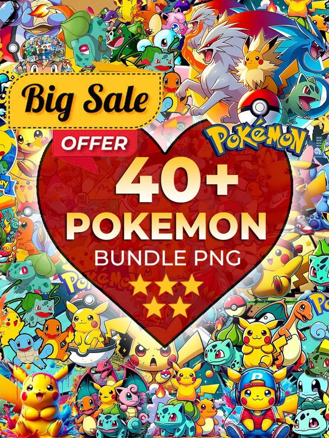 Funny Cartoon Bundle, Cartoon Characters, Poke Bundle, Retro Png Files ...