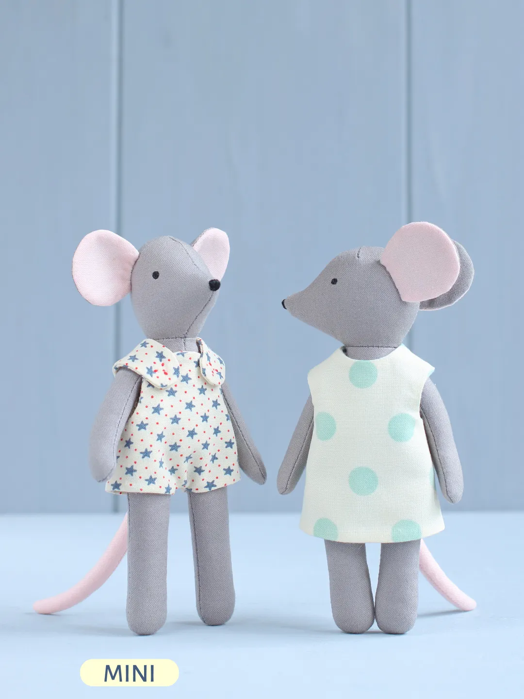 PDF Two Mini Mice Stuffed Animals Sewing Pattern