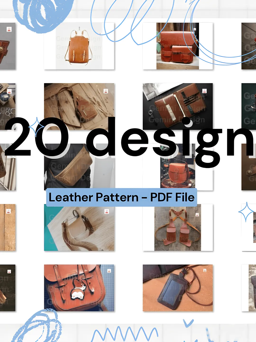 Leather pattern - Cricket lighter pouch - trinket / Two variations ...