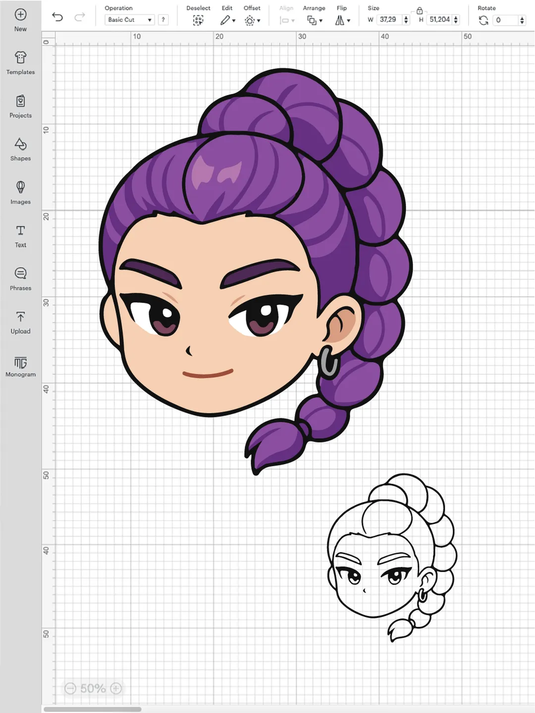 Rumi SVG PNG, Kpop Huntrix Clipart, Anime Girl Cricut