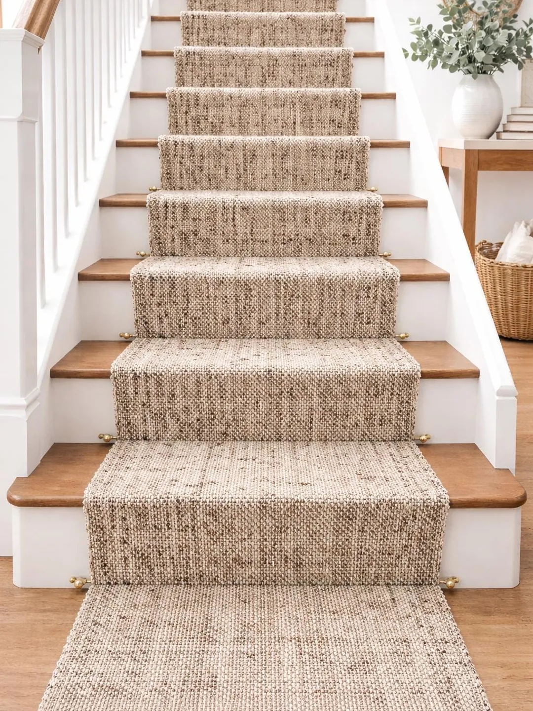Handwoven carpet Neutral Beige Textured Wool Rug | Modern Minimalist ...