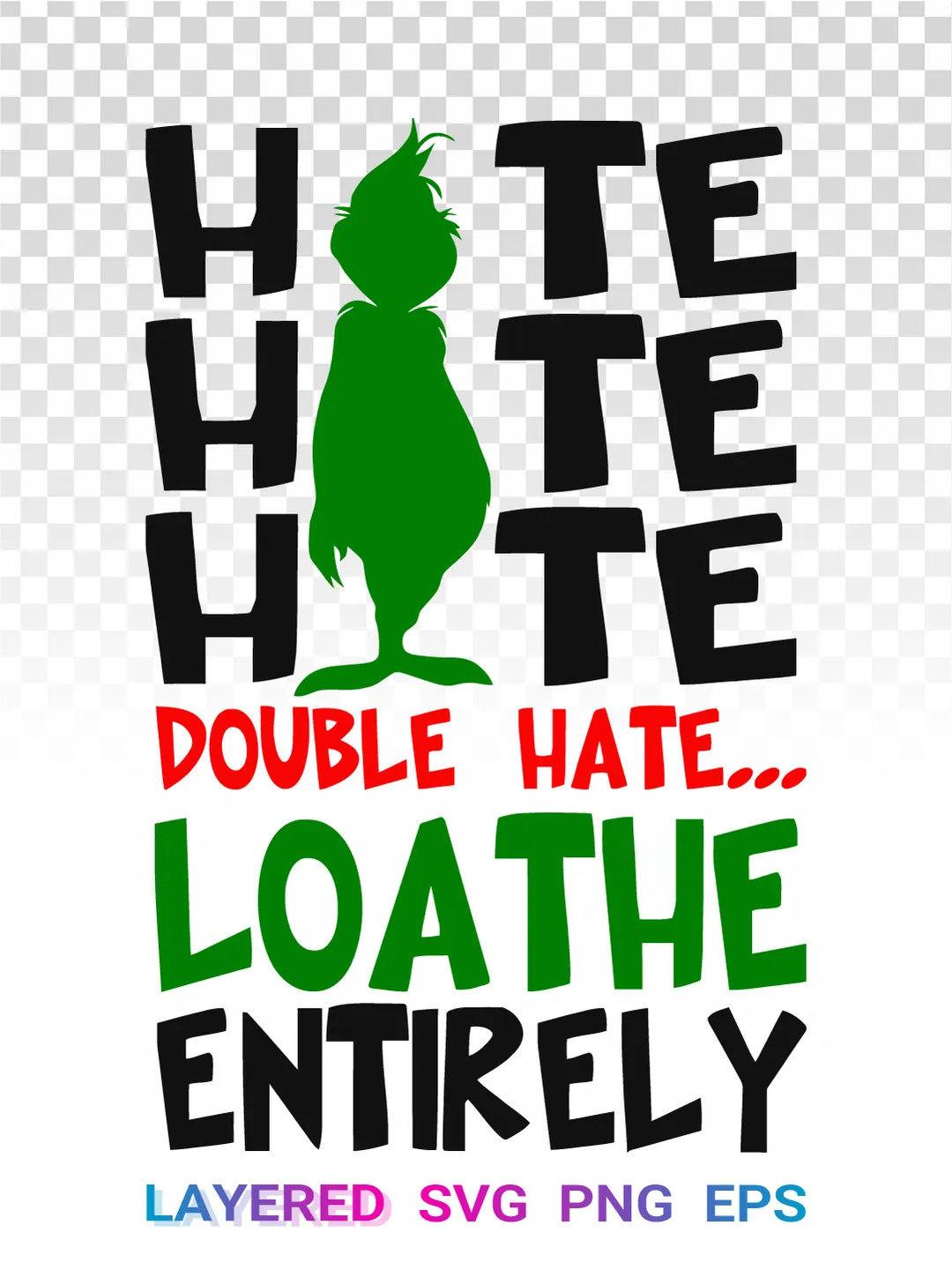 The Grinch SVG, Eww People PNG, Funny Christmas Clipart