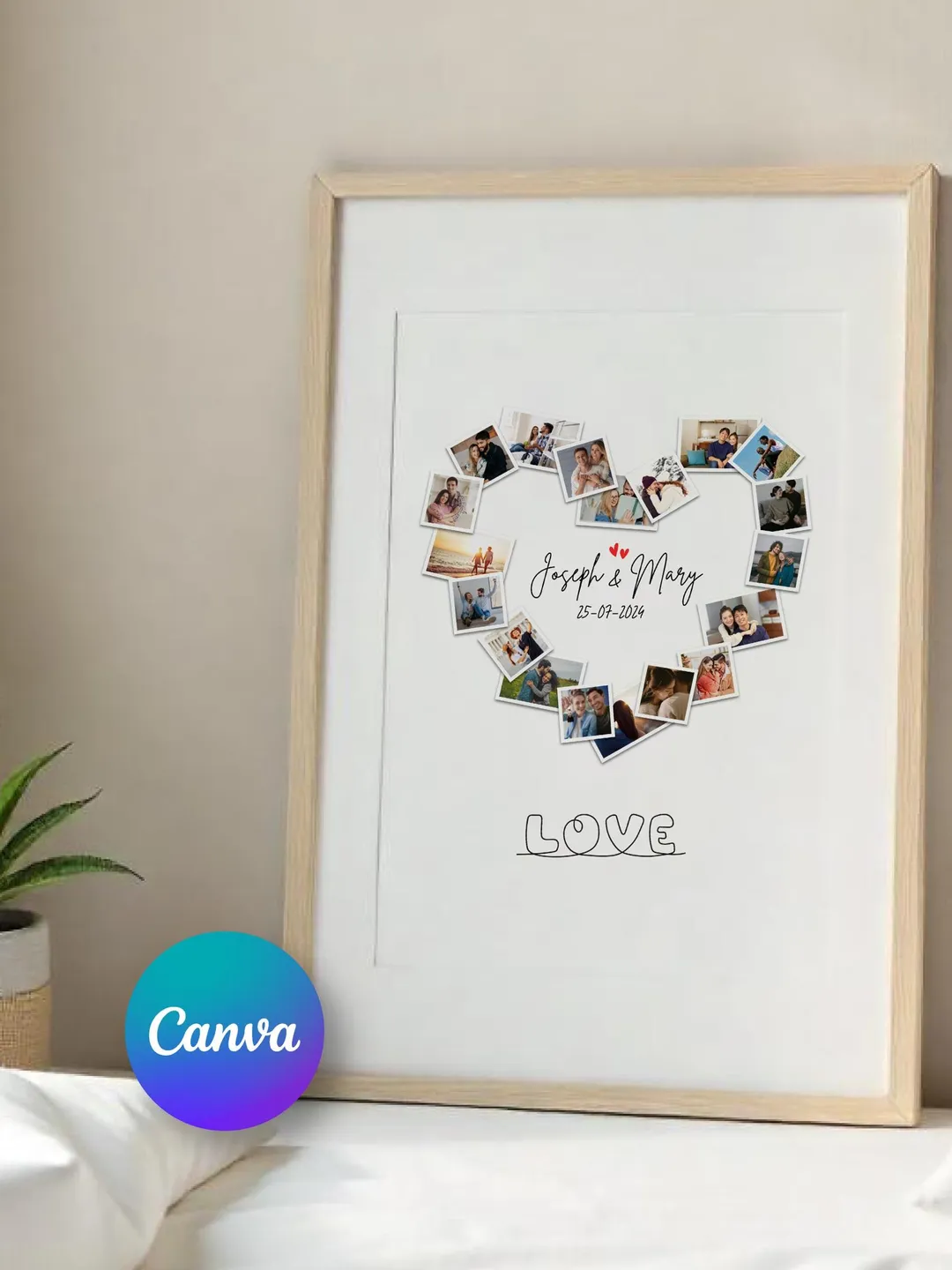Reception Poster | Wedding Photo Frame, Photo Grid, Wedding Photos ...