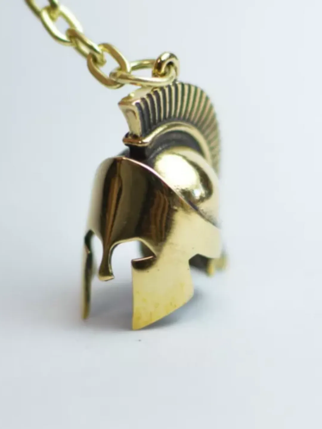 Roman helmet keychain