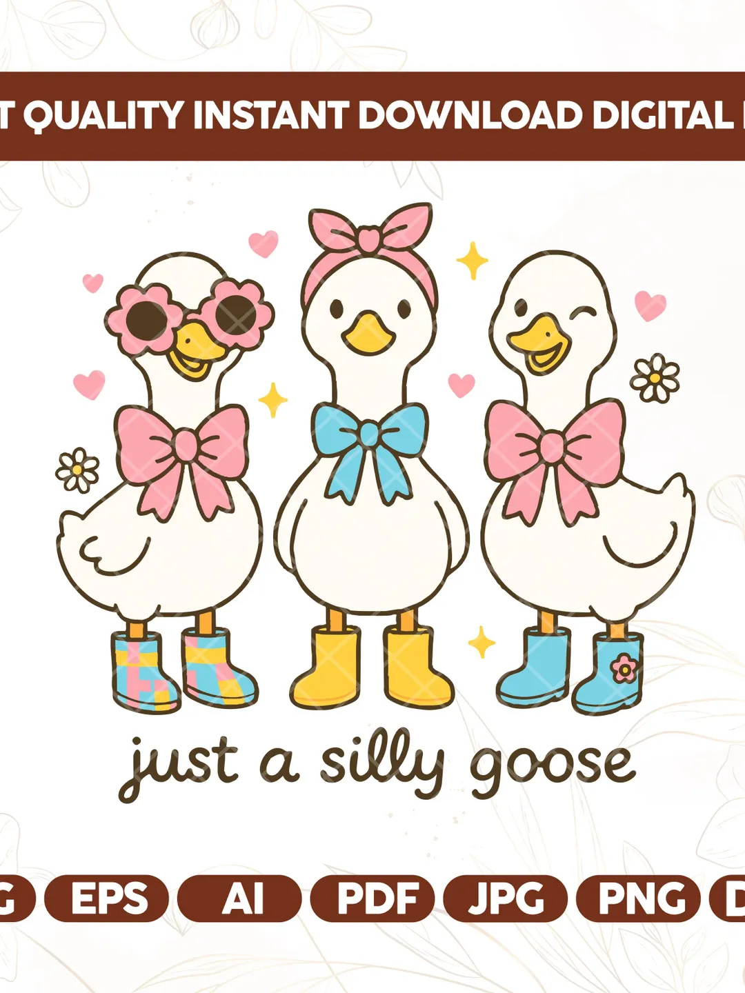 Goose Svg, Goose Silhouette, Goose Stencil Template Dxf, Goose Cricut ...