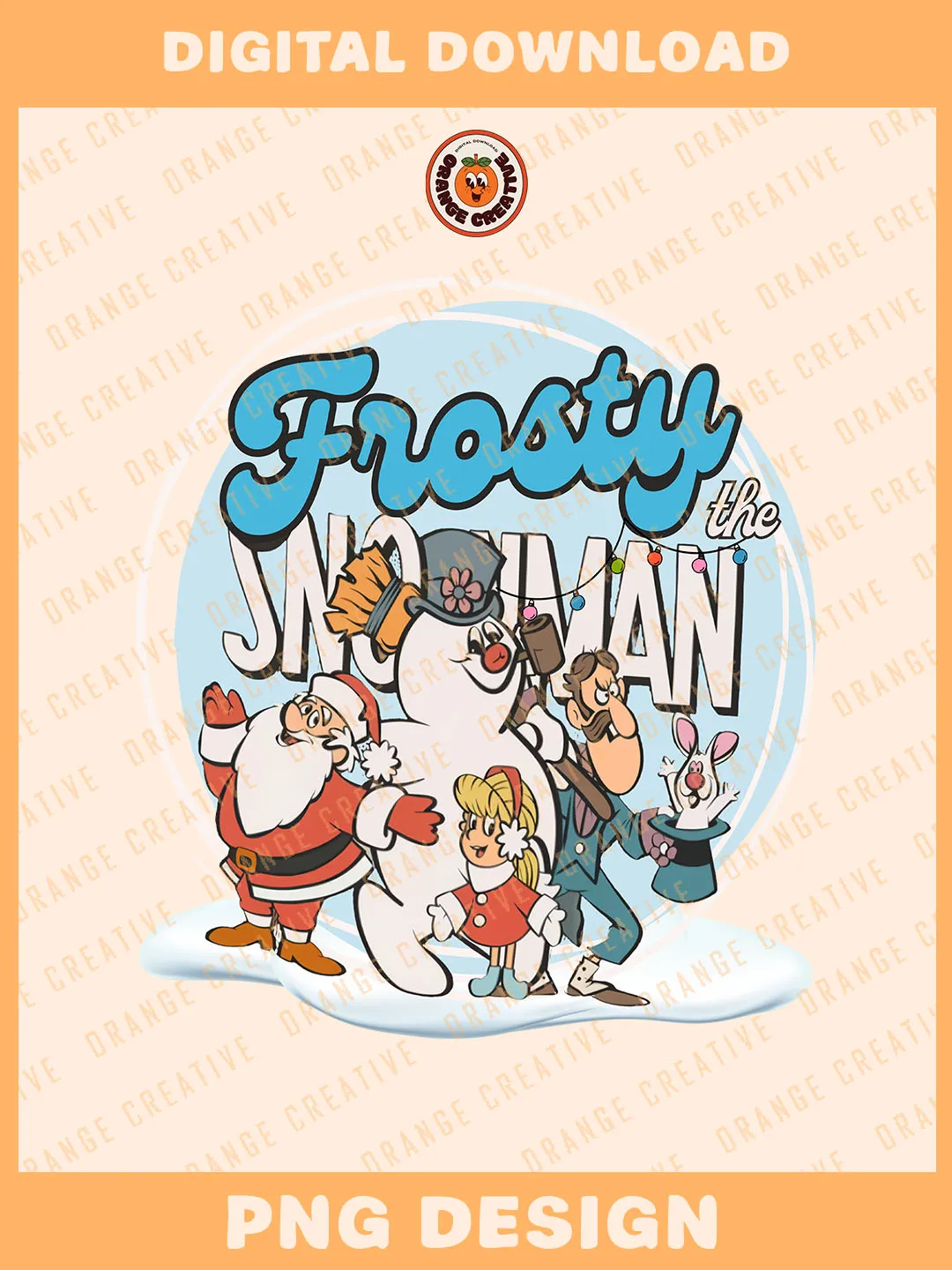 Christmas Frosty Snowman Png Designs, Vintage Christmas Snowman ...