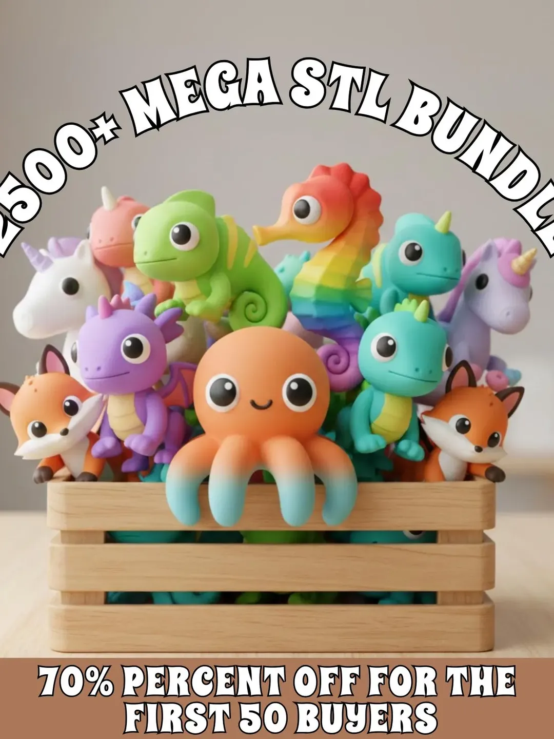 Ultimate Flexi STL Bundle: 2000+ Articulated 3D Print Models | Dragons ...