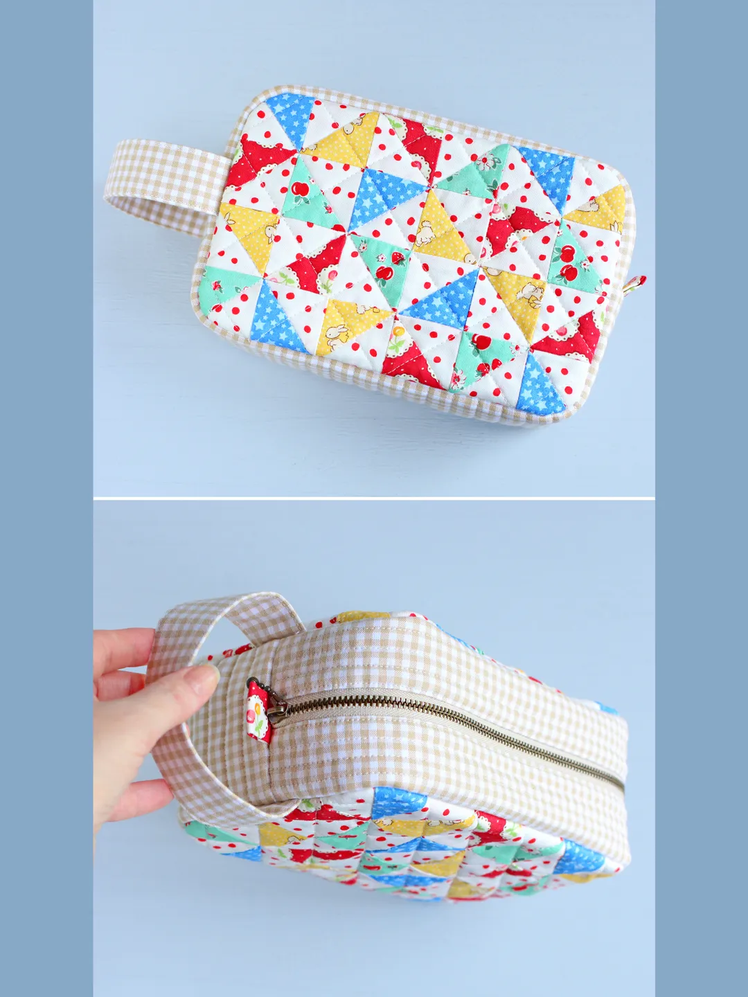 PDF Rectangular Pouch with Handle Sewing Pattern