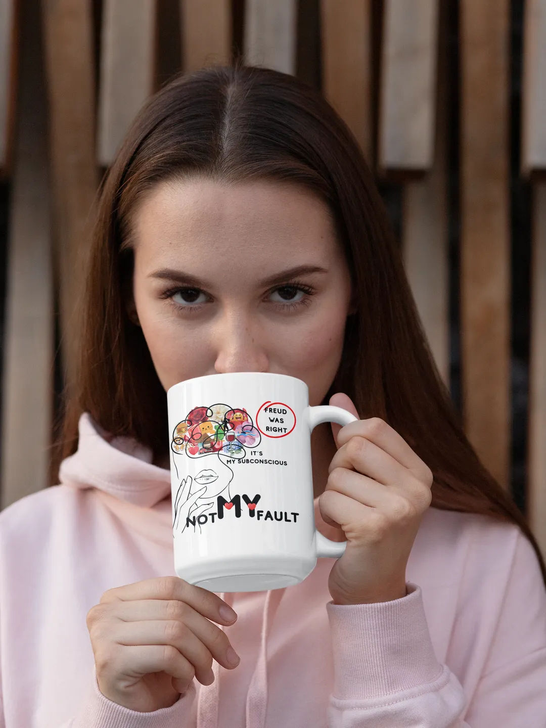 Funny Psychology Mug – Not My Fault It’s My Subconscious