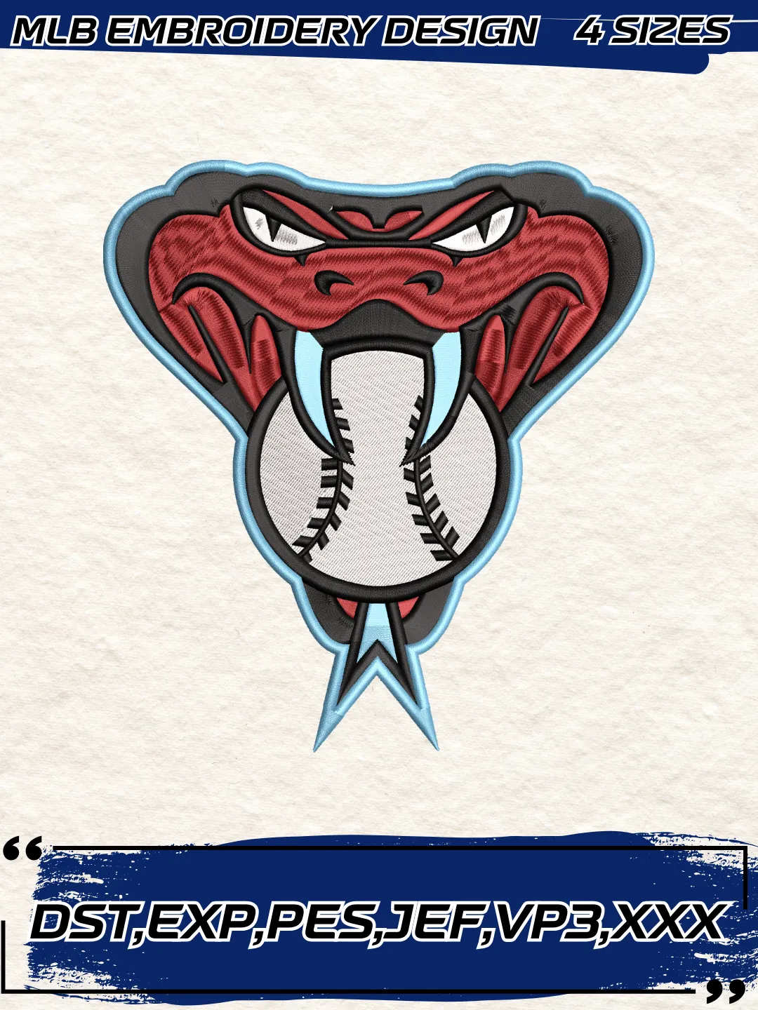 Arizona Diamondbacks Alternate Logo Embroidery Design,MLB Embroidery ...