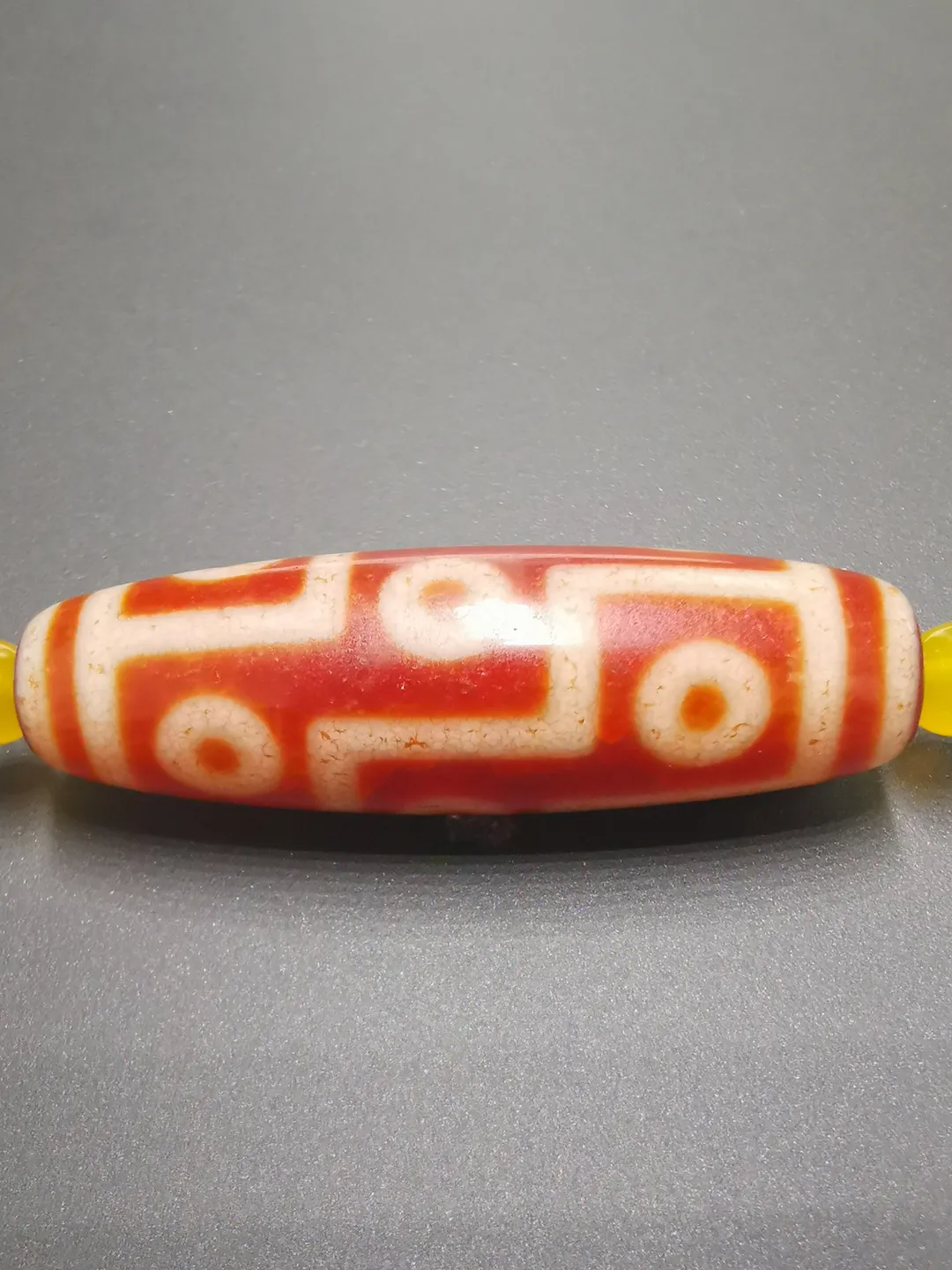 Gandhanra Ancient Tibetan Fire Agate 9 Eyes Dzi Bead, Prayer Bead ...