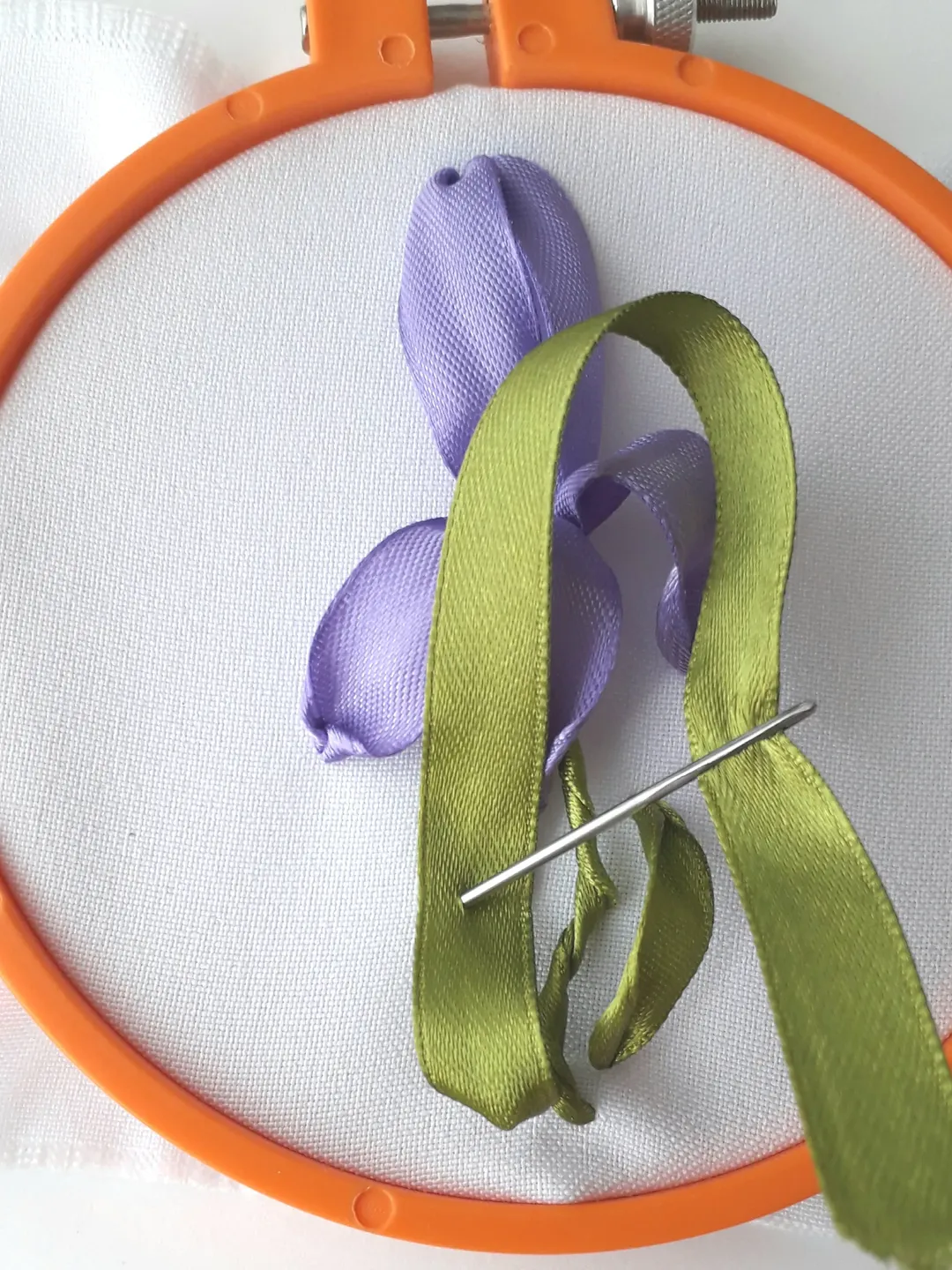 Iris pattern pdf embroidery, Easy embroidery DIY, ribbon embroidery design