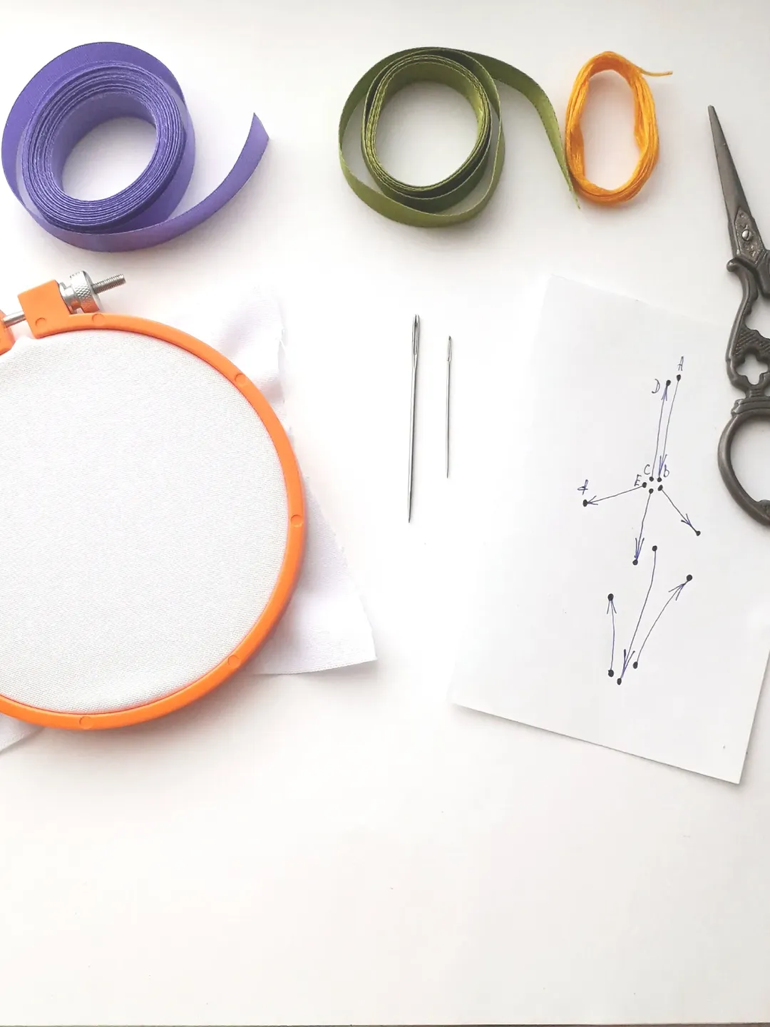 Iris pattern pdf embroidery, Easy embroidery DIY, ribbon embroidery design