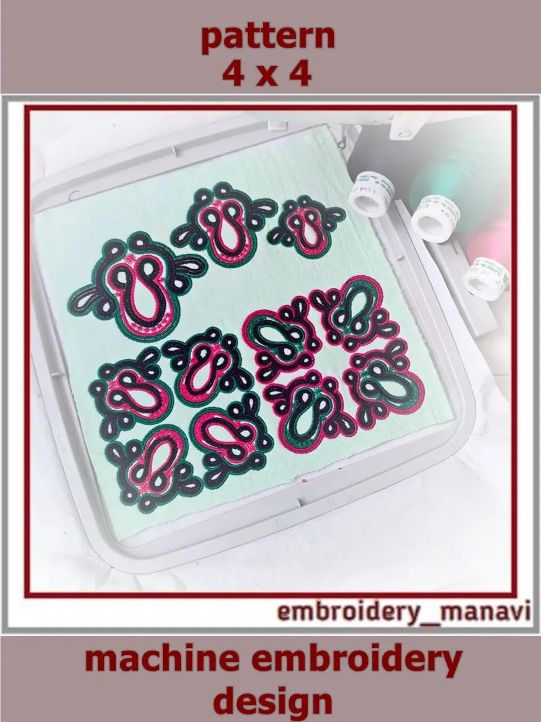 Machine embroidery designs patterns for decorating accessories and home ...
