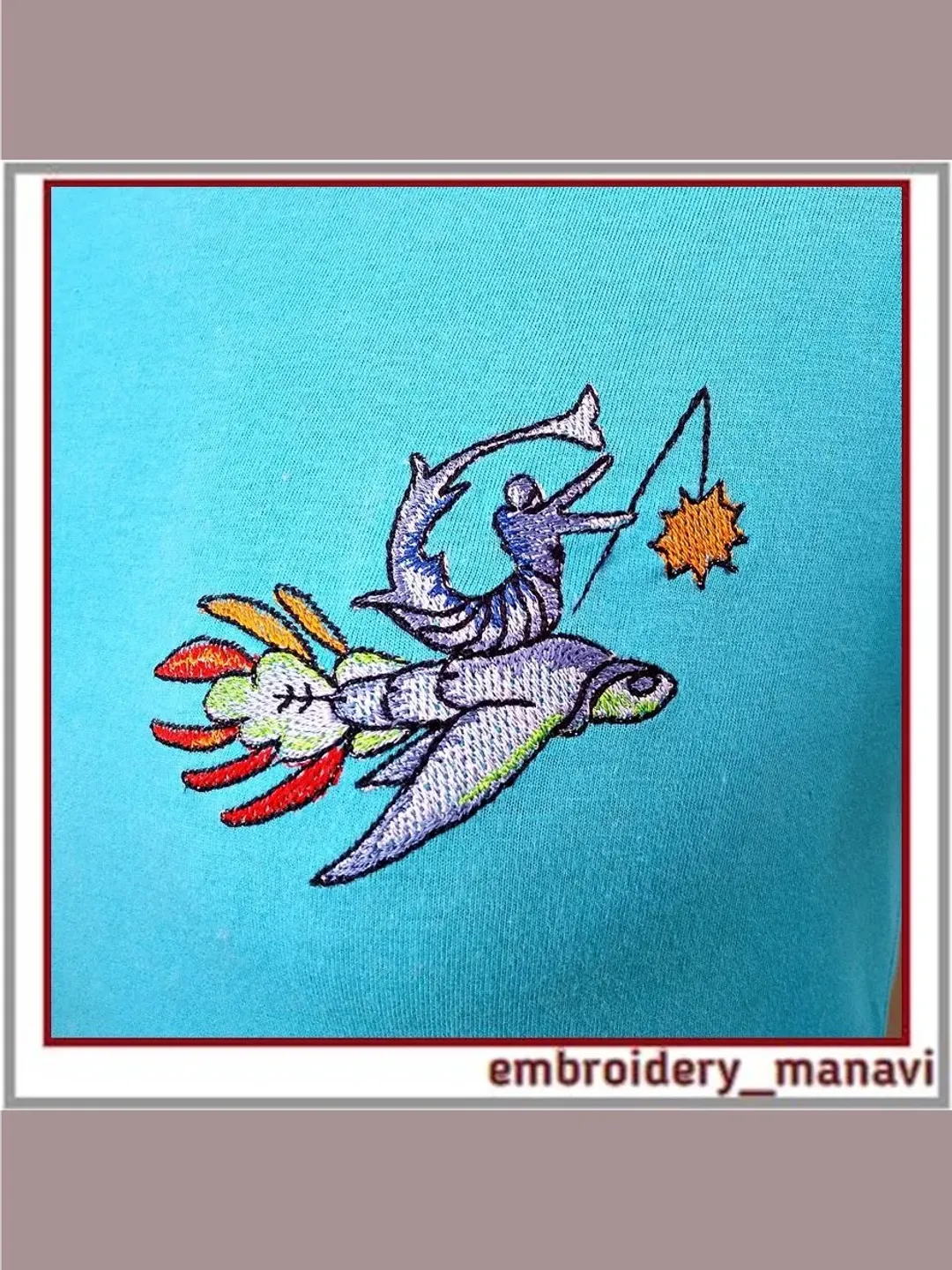 Digital Machine Embroidery Design Mythical creature