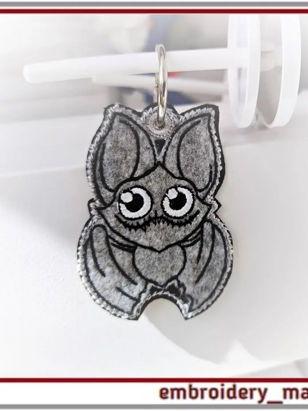 Halloween In The Hoop Key Fobs Machine Embroidery Design ITH
