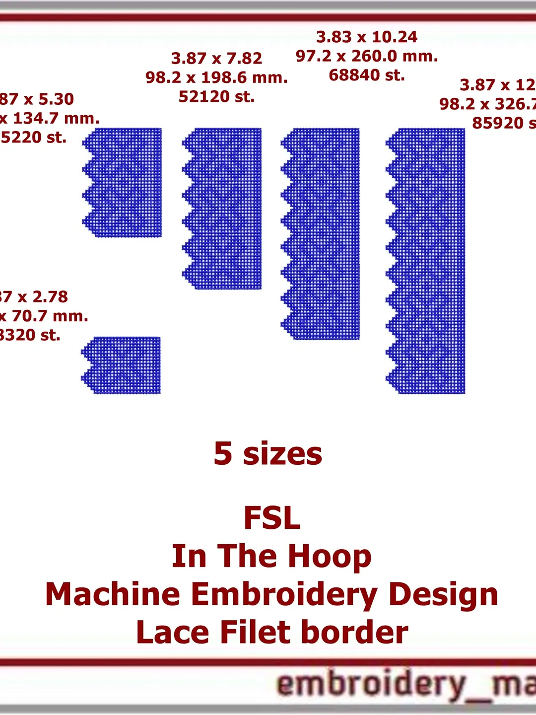 Set embroidery designs of FSL Cross Pendant, lace insert, traditional ...