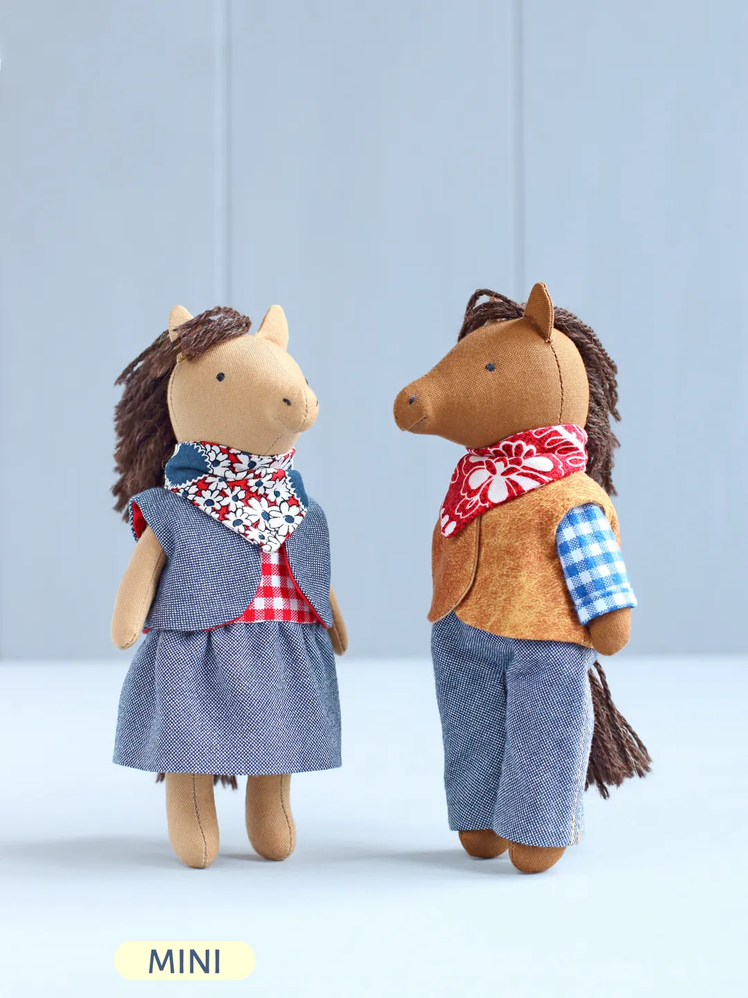 PDF Mini Horse Stuffed Animal Sewing Pattern