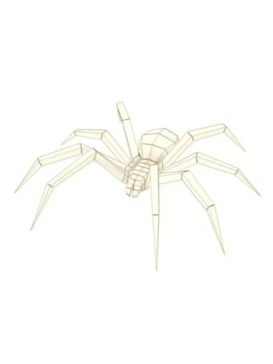 Spider Model Papercraft Template Digital Template for Printing and ...