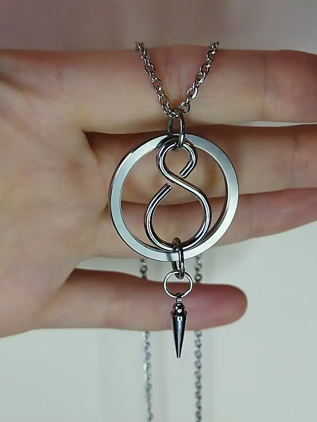 Infinity necklace for men Pop punk necklace Punk boyfriend gift