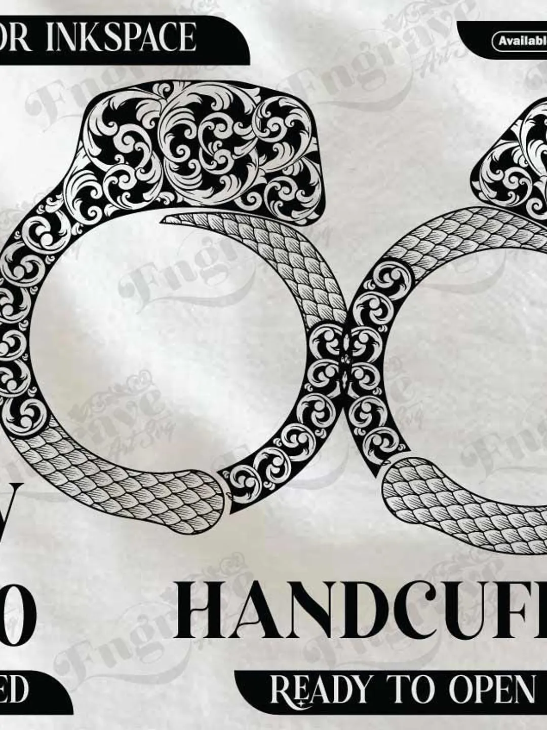 HANDCUFF Scrolling & Pratten Design,lasercut,laserengraving,fiberlaser ...