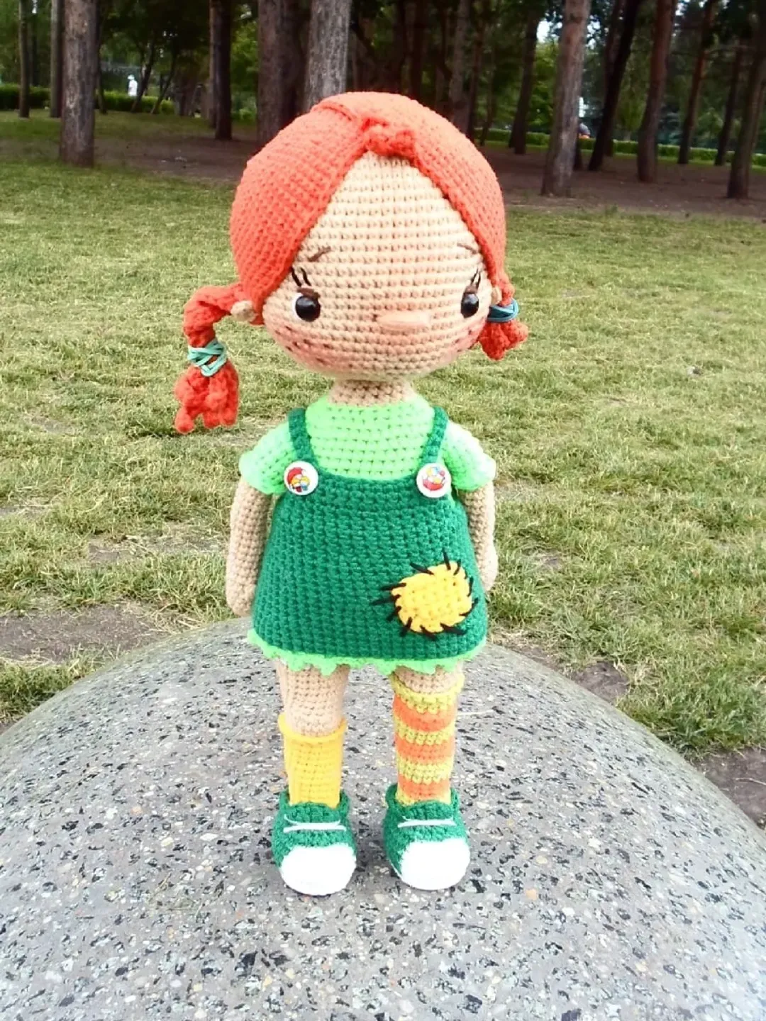 Pippi doll long stocking