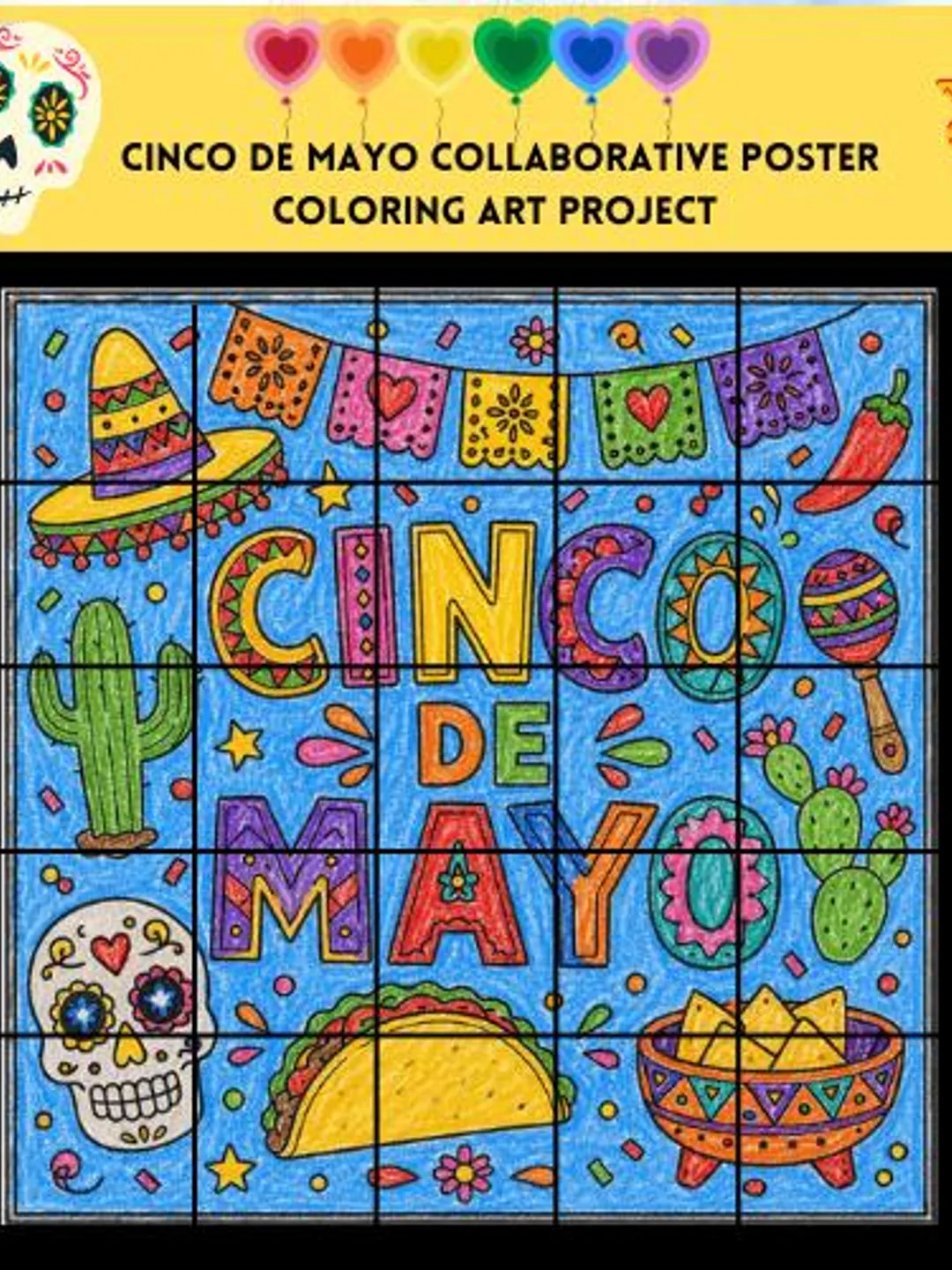 cinco de mayo dot a dot marker dauber coloring activity Preschool Fine ...