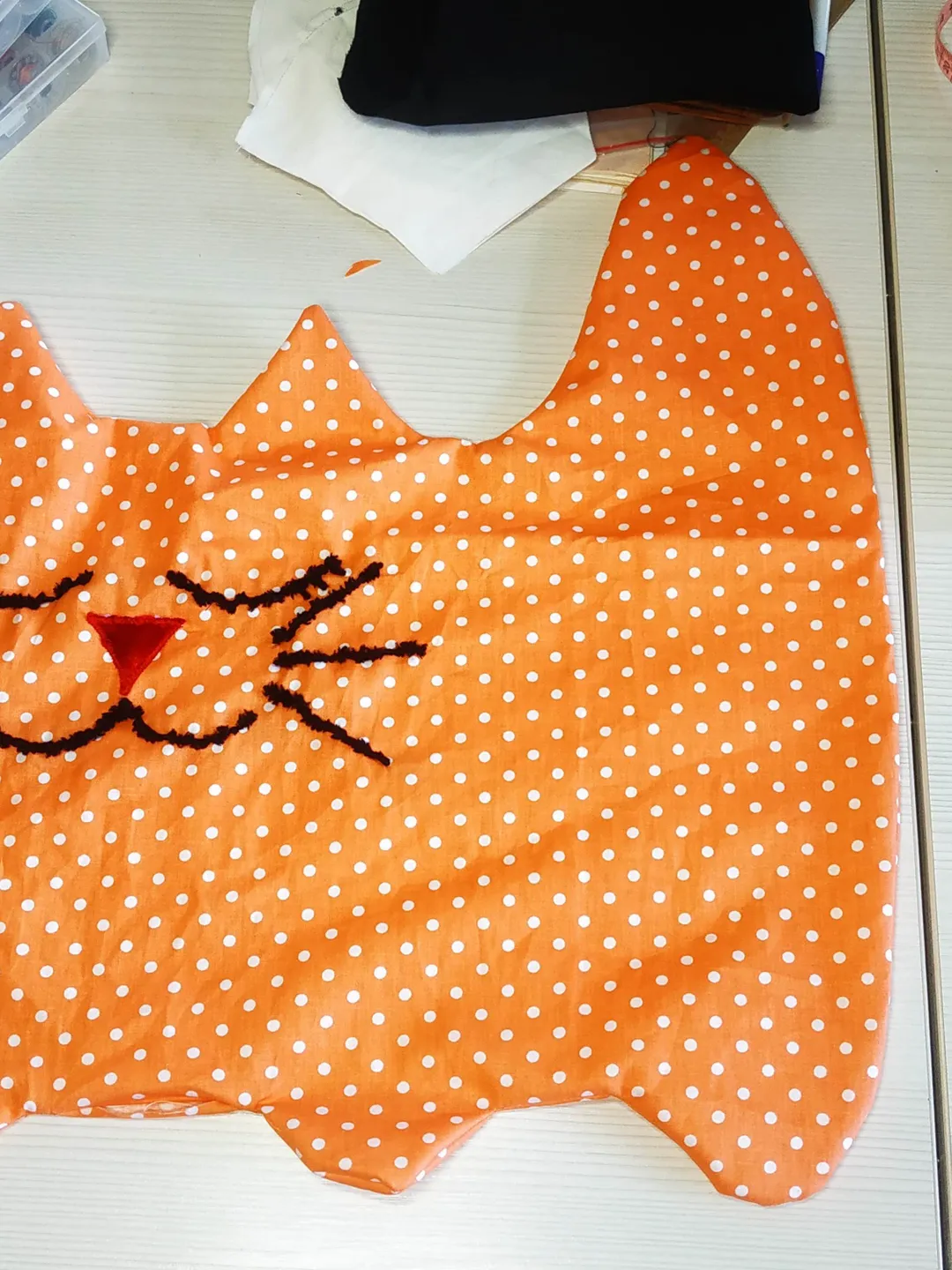 Easy cat sewing pattern: cat shaped pillow straight tail, PDF pattern ...